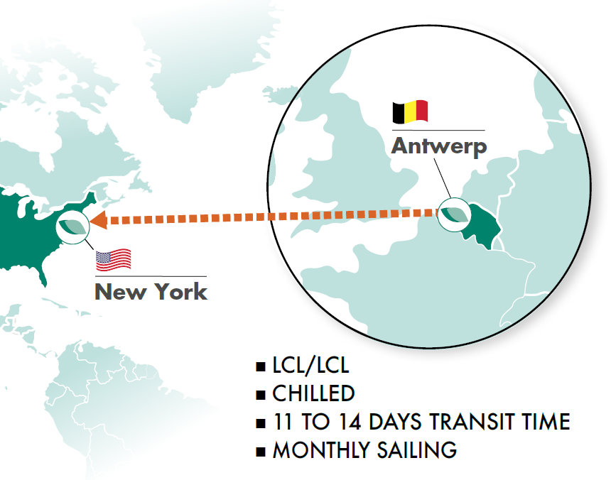 Launch of the new Seafrigo's LCL Reefer service out of Antwerp to New ...
